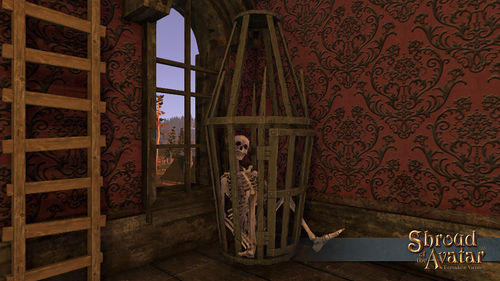 Dungeon Iron Cage with Skeleton - Shroud of the Avatar Wiki - SotA