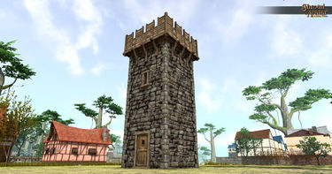 Wood & Stone Guard Tower (Village Home) - Shroud of the Avatar Wiki - SotA